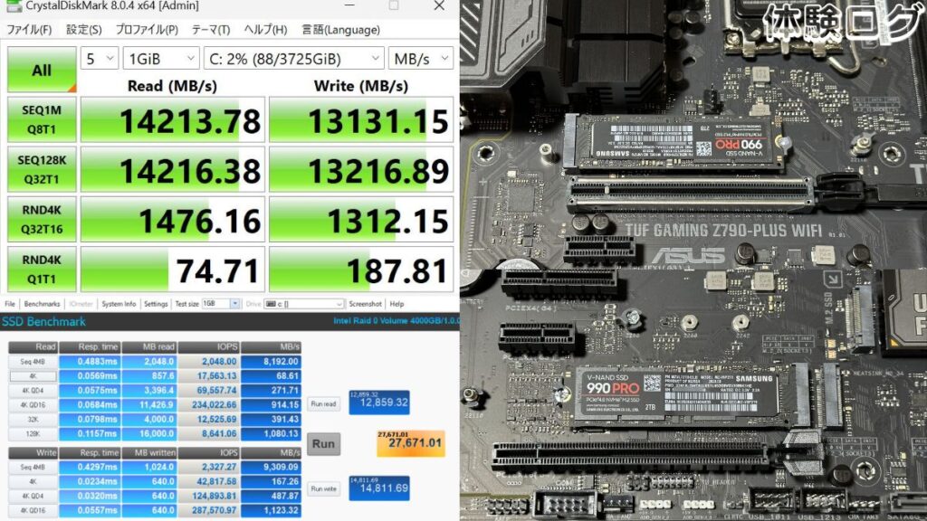 M.2 NVMe SSD RAID0 設定方法｜体験ログ